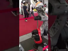 High quality industrial welding robot showed on Essen welding fair