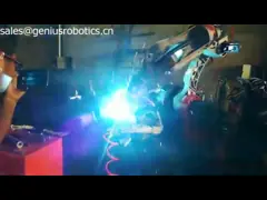 Industrial mig welding robot arm