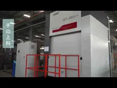 Manual loading of zinc flake coating machine DST S800++