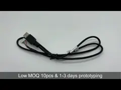 Usb Industrial Wire Harness With 2.5 4 Pins Xh Connector For Led Bulbs
