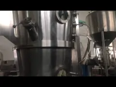 Fluidizing granulator