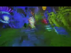 Interactieve projectie van een skibal