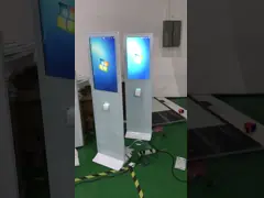 China Free Stand Indoor Touch Screen Self Service Kiosk 43 Inch With QR Scanner for sale