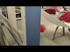 Nylon Fabric Slitting Machine Multi - Blade Hot Knives  PLC Control