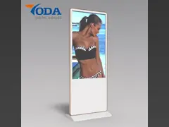 La pubblicità completa del touch screen di HD visualizza l'esposizione LCD di pubblicità di isolato del pavimento