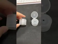 Clear Plastic Flip Cap For Dispenser PP Material Round Screw