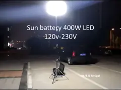 China 400W Portable Rechargeable LED Lights , Rechargeable Tripod Work Light Battery Powered for sale