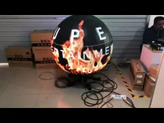 Bola video llevada curvada SMD de la alta definición de la exhibición P4 en el museo