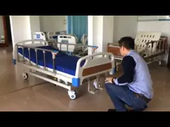 Backrest Adjustable Medical Hospital Bed Single Crank