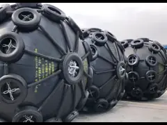 China Rope Nets Floating Pneumatic Rubber Fenders Pneumatic Marine Fender d Type Fender for sale
