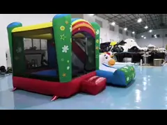 Children Inflatable Bounce House Dolphin Slide Jumping Castle