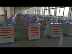 ABS Hospital Emergency Trolleys Anti Corrosion With Drawers