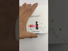 Printed Cardboard Jewellery Box With Rotational Core Of Lid