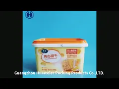 3.2L Two Handle IML Tubs Stackable Buckets With Lid Inside Wide 110MM