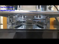 Single Plate Open cam paper cup machine test running 40ML with 85 pcs each min for india client