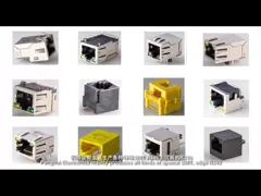 Ethernet Jack der Phosphor-Bronzen-2 x 4 des Hafen-RJ45 für Video, Vernetzung