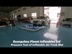 China Blue 6x3x0.2m Inflatable Air Track For Swimming Pool Floating Mat for sale
