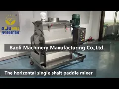 Single shaft paddle mixer
