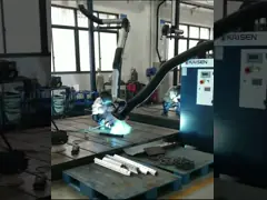 Auto Cleaning Double Arms Fume Extractor