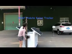 China OKAF Mobile Sentry Camera Security Trailer , Solar CCTV Surveillance Trailer PR06 for sale