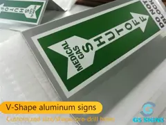 outdoor aluminum signs