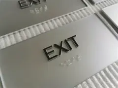 Segnale em Braille ADA metalicas de GS Zeichen