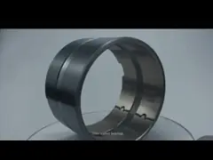 Groove Split Bimetal Wrapped Bearings Steel Backing Copper Plating