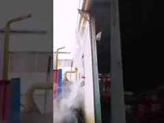 China YongXing fire tube boiler oil fired boilers on running test