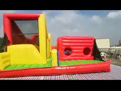 23×5M Corsi di ostacoli Aufblaser Rodelbahnen Aufblaser Reboten Aufblaser Giochi di moto