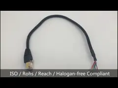 8 arnés de cable de Pin Electric Signal Cable RJ45 JST para la impresora