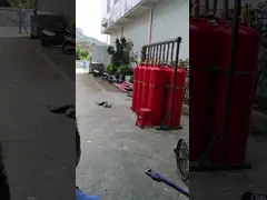 Prova de detecção dos sistemas de detecção de fogo FM200 das redes aéreas