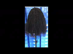 100% Human Hair Frontal Lace wig Kinky Curly with baby Hair