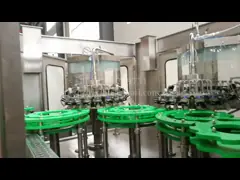 Rotary type fruit juice glass bottle filling packing machine juice production line