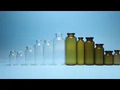 China Customized 1ml-30ml Glass Vial Bottle with 13mm 20mm or Customized Neck in Transparent or Amber for Cosmetic Use for sale