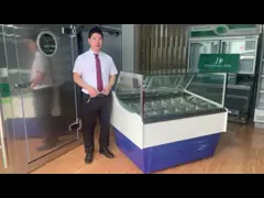 Good quality gelato showcase ice cream display freezer for hard ice cream