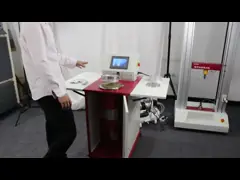 Máquina de prueba semiautomática de la permeabilidad del aire de la mascarilla para la materia textil/la tela
