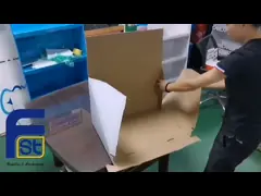 Soportes de exhibición de papel respetuosos del medio ambiente de encargo impresos brillantes del contador de la cartulina para la publicidad