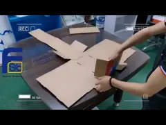 Caja de cartón de venta al por menor personalizada con encabezado