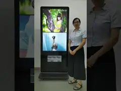 55 inch android wifi lcd advertising screen with wireless phone charging station