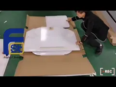 Exhibición de piso de papel de encargo de Logo Printed Recyclable Cardboard POP para la promoción