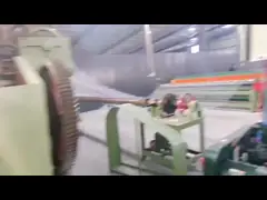 Mesh straightening machine