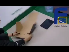 La caja de presentación de papel contraria de la cartulina al por menor plegable coloca a Logo For Promotion de encargo
