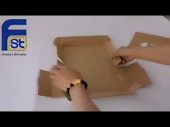 Plain Brown Corrugated Folding Paper Box with Insert For Packing