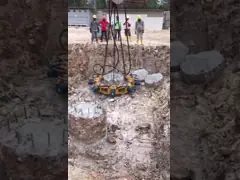 Full hydraulic pile cutting machine for breaking concrete pile