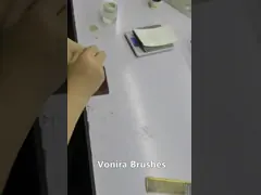 Soft Corn Fiber Powder Makeup Brush Head Shaping Making Video