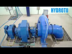 Eje horizontal Francis Water Turbine For Capacity de acero inoxidable debajo de 20MW