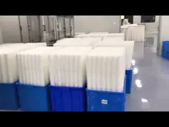 OD 68.5m m cartucho de filtro plisado 1 - 5 micrones para el industria del agua de la comida