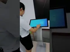 21.5inch super thin touch all in one PC lcd kiosk builit-in PC inside support Windows system