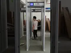 18 zones high sensitivity walk through metal detector with LCD screen