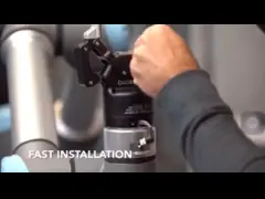 China UR 10 collaborative robots combine with ROBOTIQ 2F-140 robotic gripper robot arm kit for material picking for sale